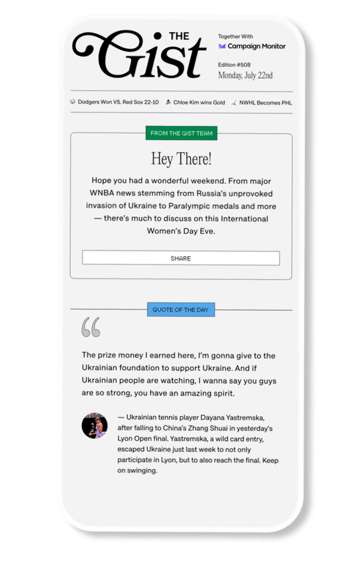 Subscribe | The GIST